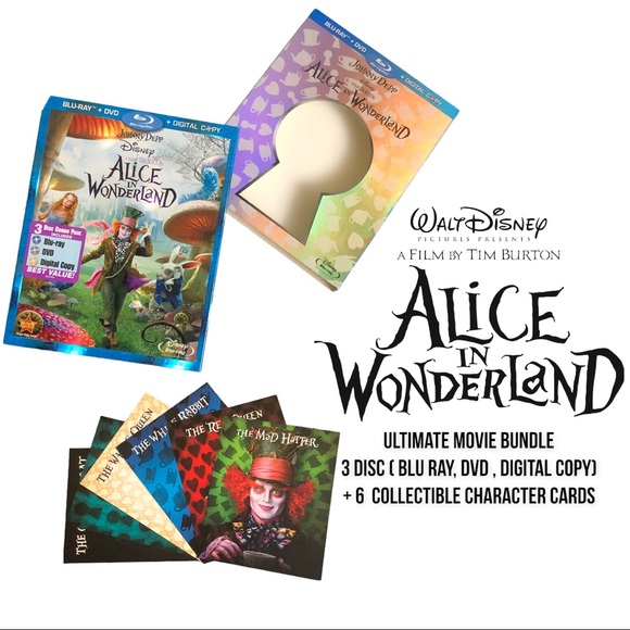 Disney | Other | 3 Disc Movie Set Johnny Depp Disney Alice In ...